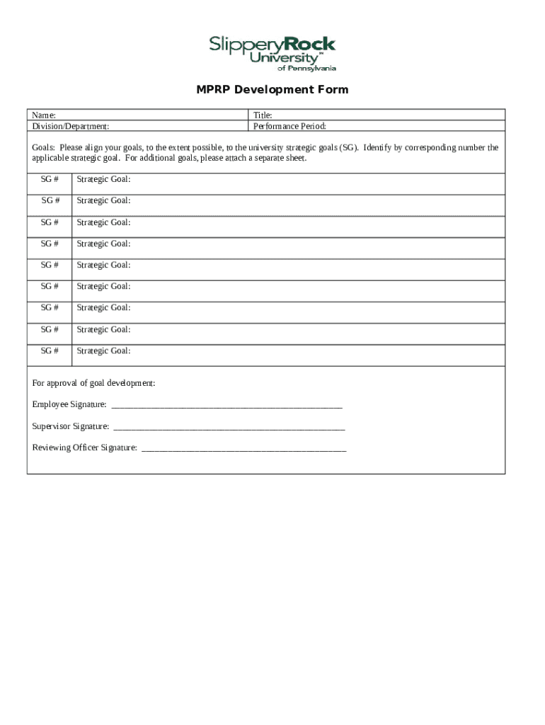 Perance Development Reflection and Goal Setting Doc Template | pdfFiller