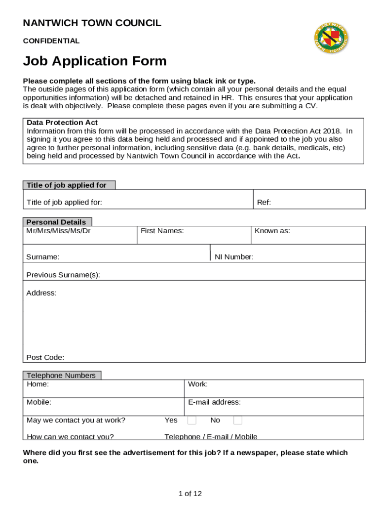 Town Ranger Doc Template | pdfFiller