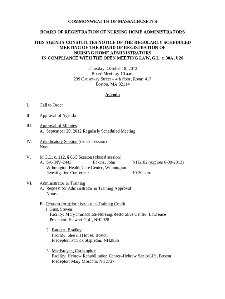 General Law - Part I, Title XVI, Chapter 112, Section 115 Doc Template ...