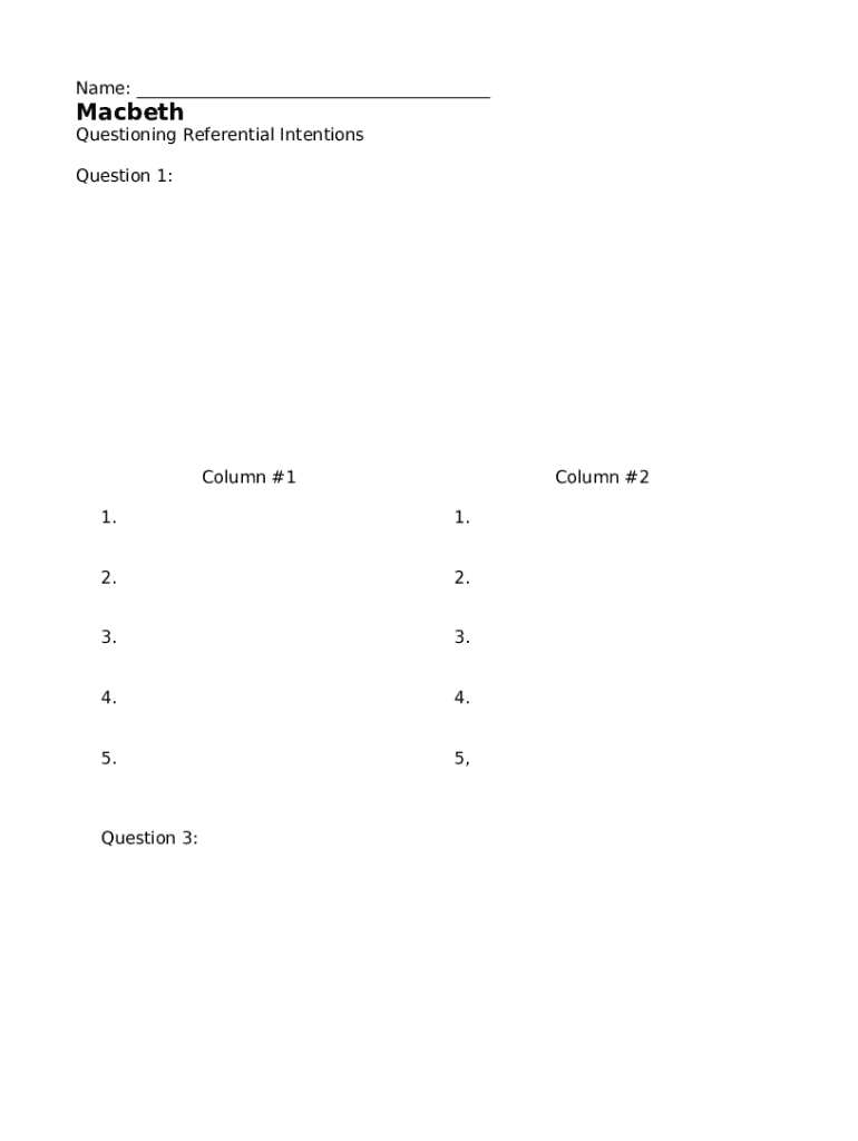 Act 3, Scene 4The Tragedy of MacBethWilliam Shakespeare Doc Template ...