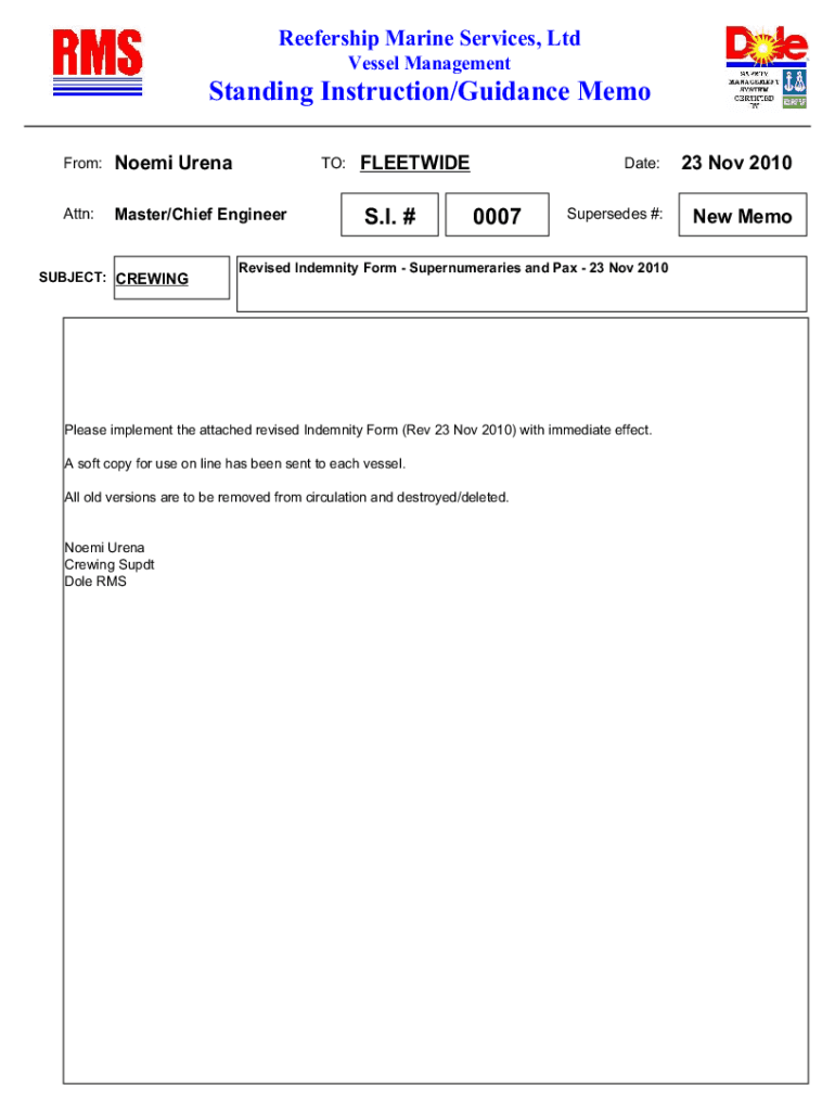 Fillable Online 00 - SI Memo Template.pdf Fax Email Print - pdfFiller