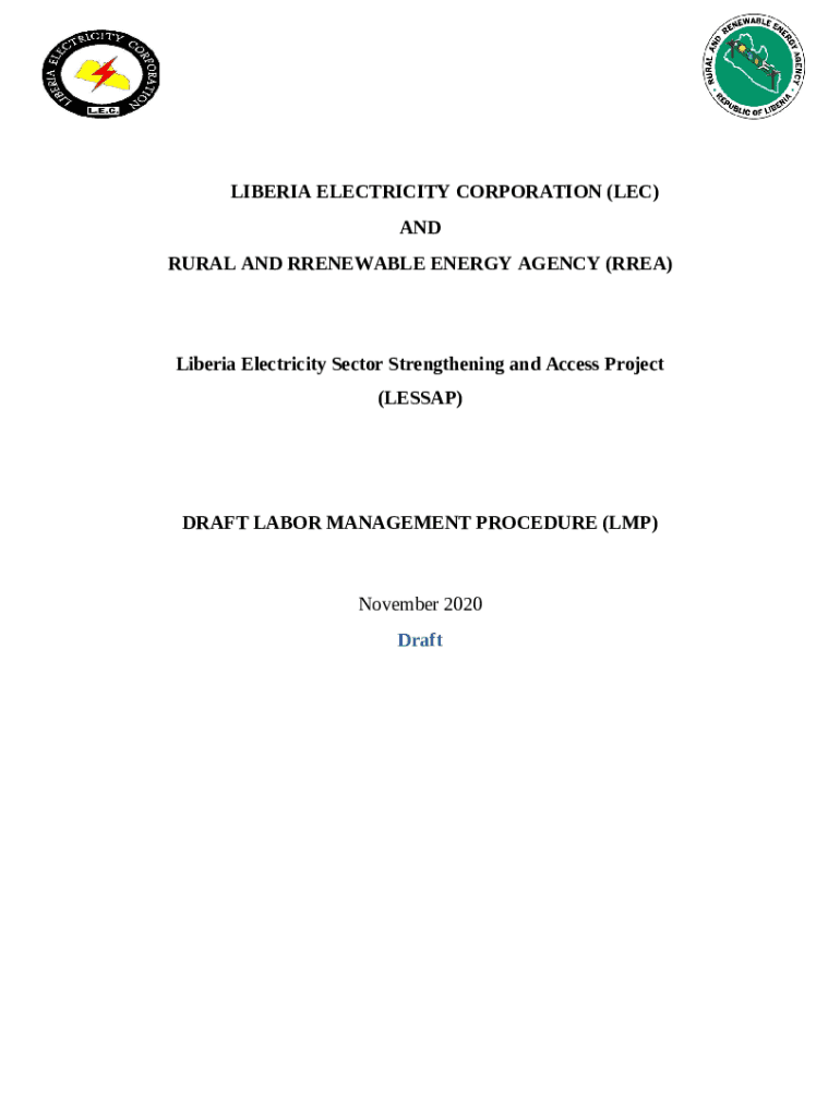 Liberia Power Sector Capacity Building and Energy Master ... Doc ...