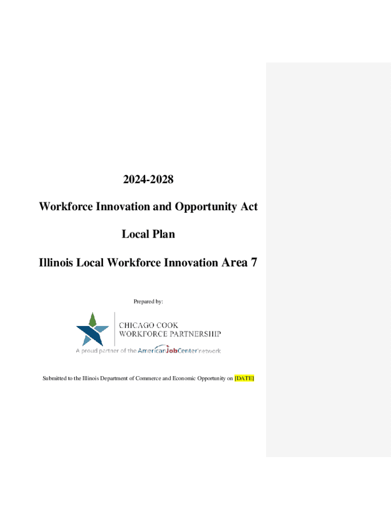 Fillable Online 2024-2028 Workforce Innovation and Opportunity Act ...
