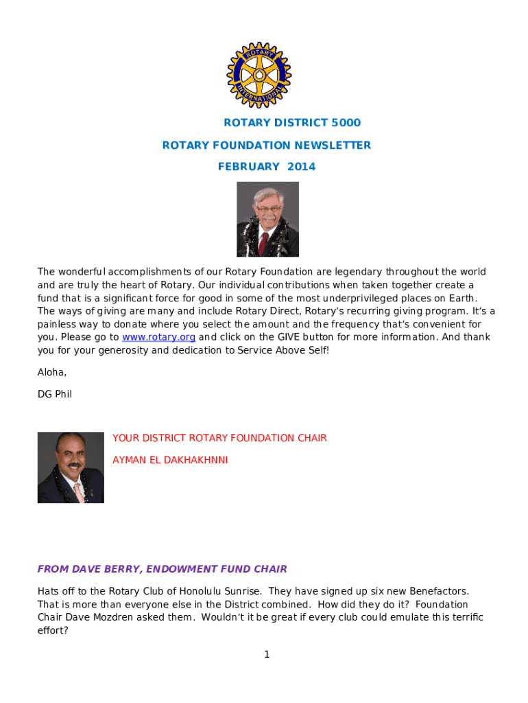 Rotary Club of Santa Barbara: Home Page Doc Template | pdfFiller