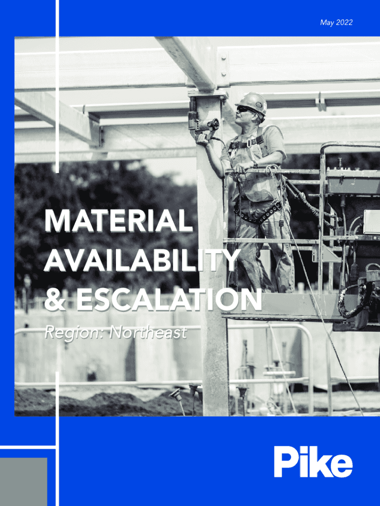 Fillable Online Material Availability and Escalation - Pike ...