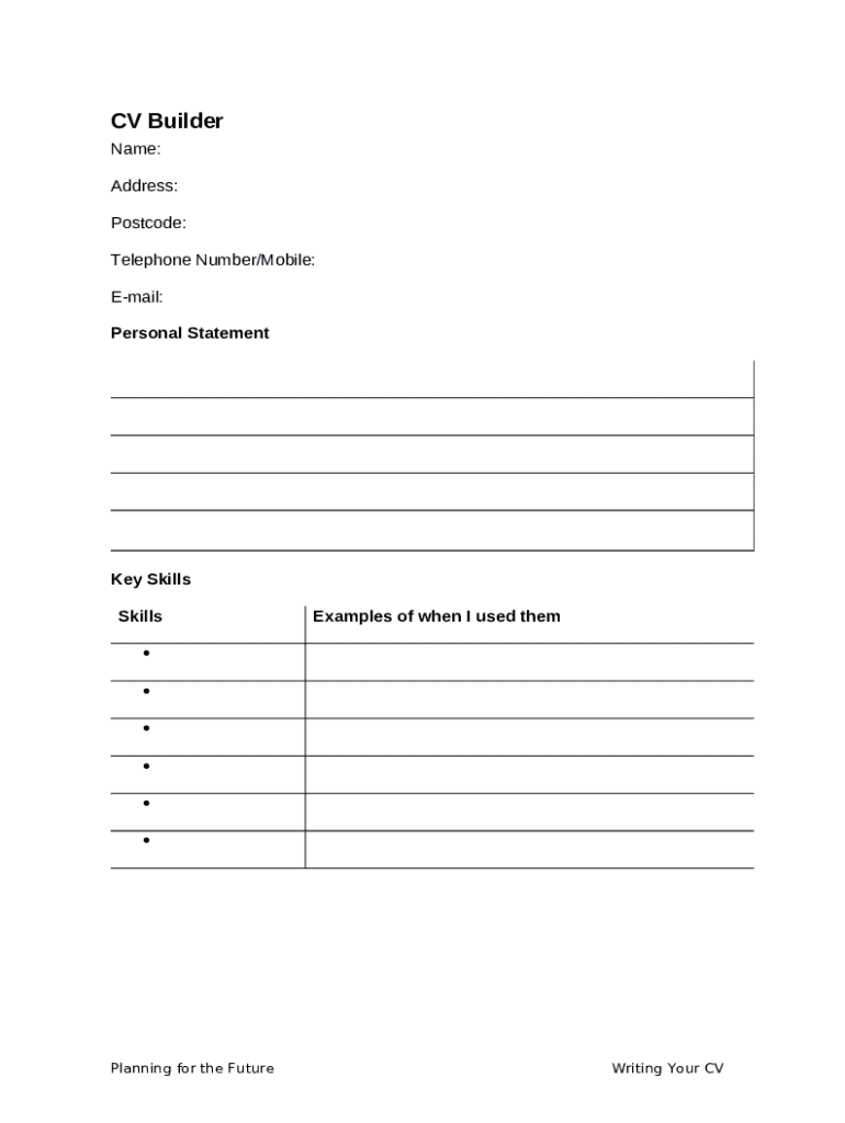 Writing a Resume - CalHR - CA.gov Doc Template | pdfFiller