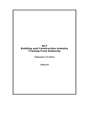 Statement of Intent - Building and Construction Industry Training Fund ...