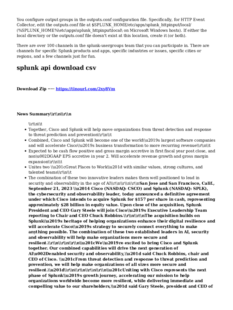 Fillable Online The Beginner's Guide to Splunk server.conf File ... Fax Email Print - pdfFiller