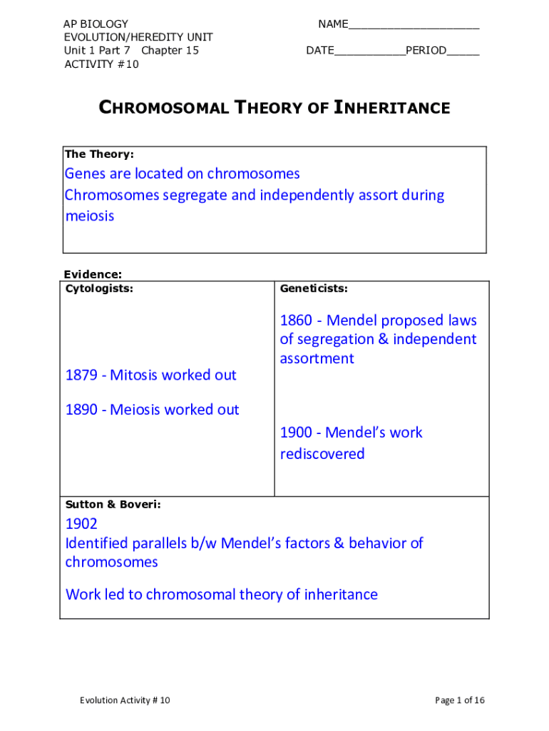 Fillable Online AP Biology Campbell Active Reading Guide Chapter 15 Fax ...