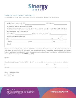 Compilabile Online Istruzioni per la compilazione del modulo di voltura Fax Email Stampa - pdfFiller