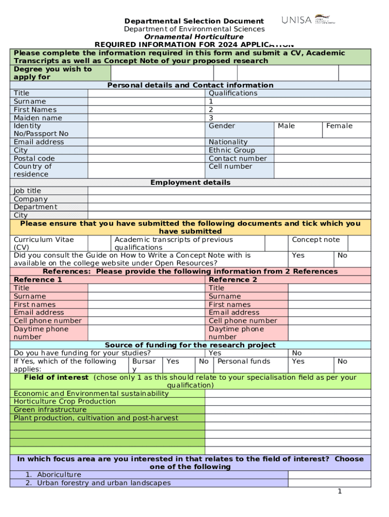 MSc Application ProcessDepartment of Physical & ... Doc Template | pdfFiller