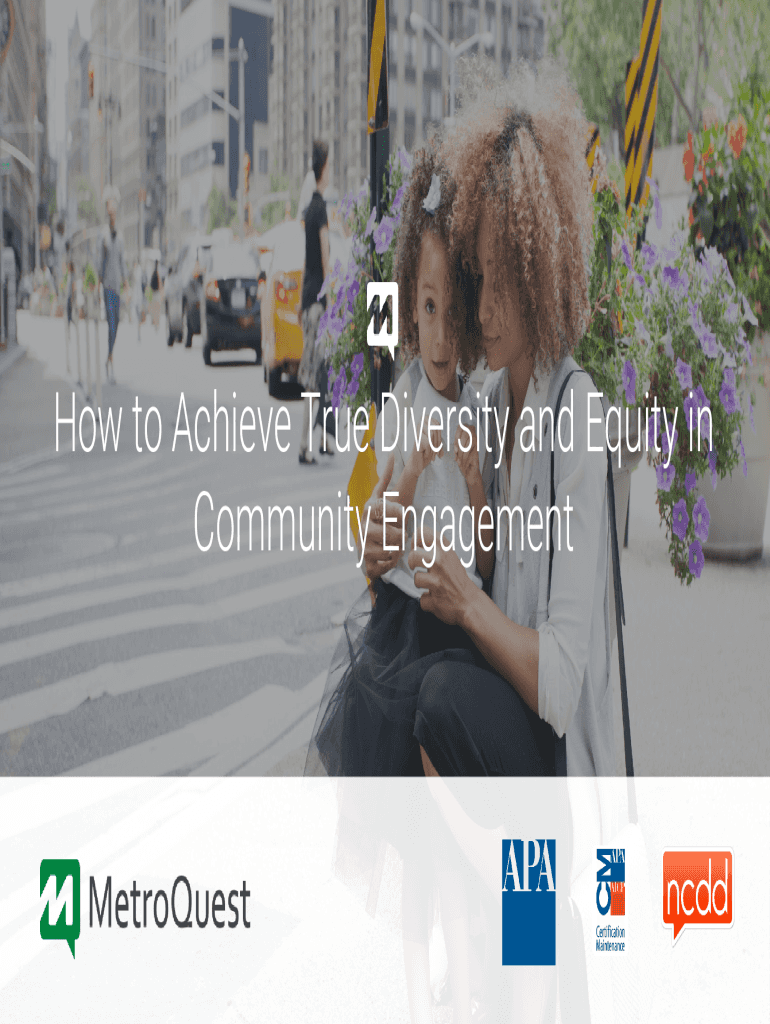 Fillable Online How to Achieve True Diversity and Equity in Community ...