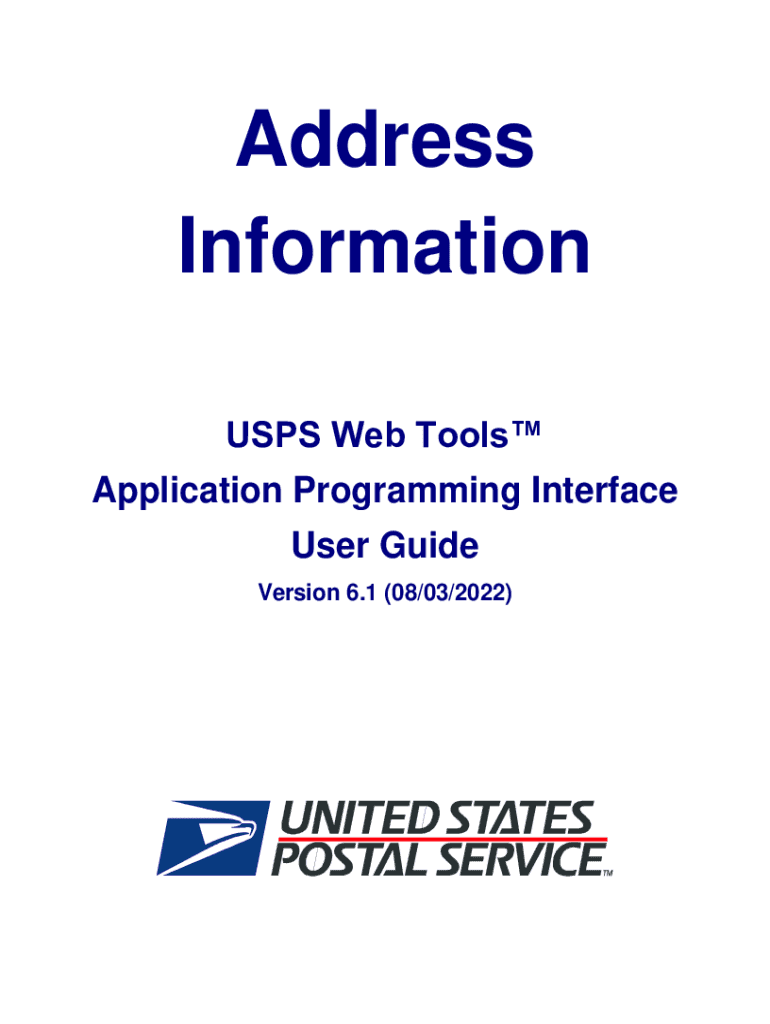 Fillable Online How And When To Use USPS Web Tools Effectively For ...