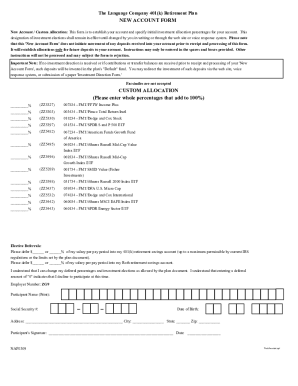 Fillable Online Investment Allocation Change Form Fax Email Print ...