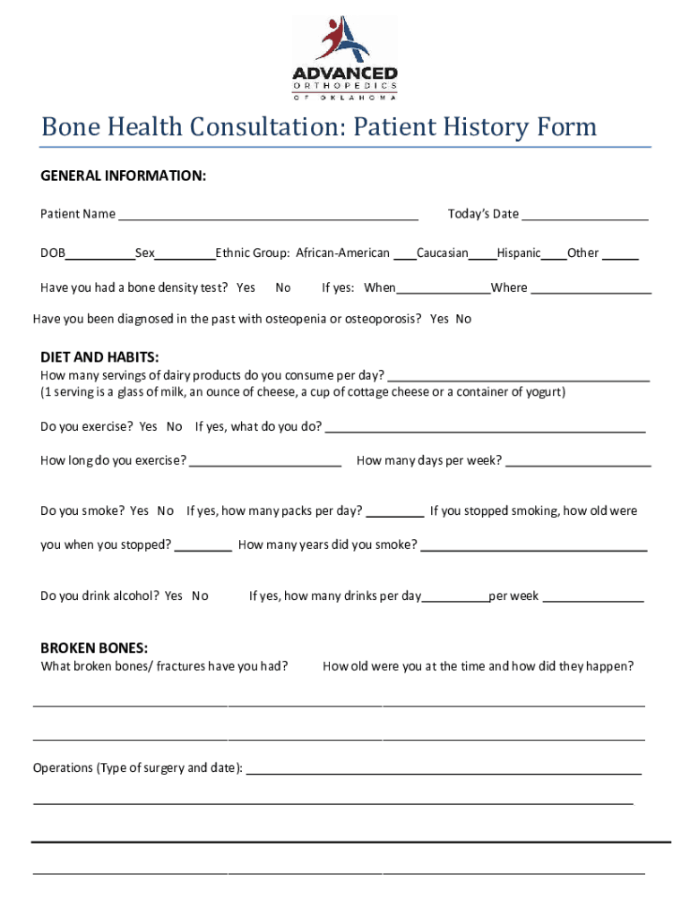 Fillable Online Developing a bone mineral density test result letter to ...