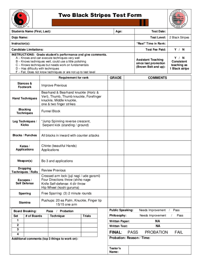Fillable Online How long does it take to get your first stripe on your ...