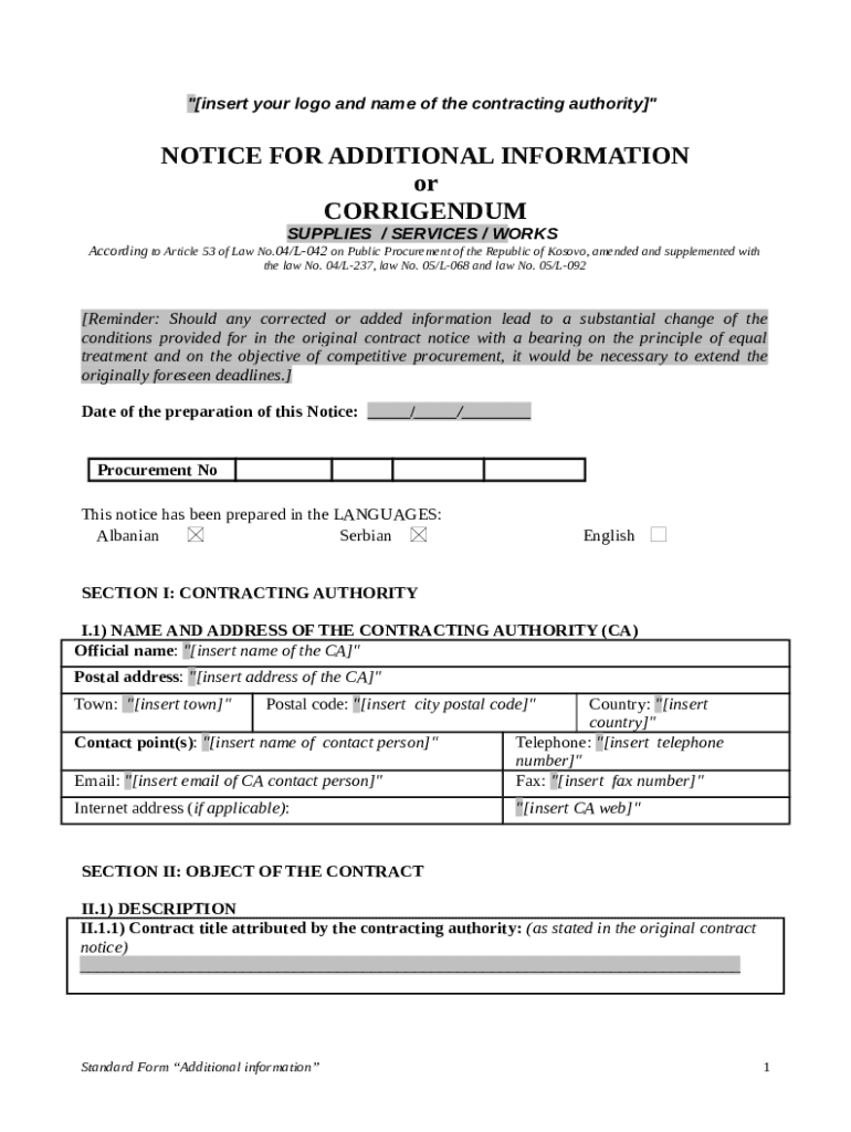 E-Prokurimi Doc Template | pdfFiller