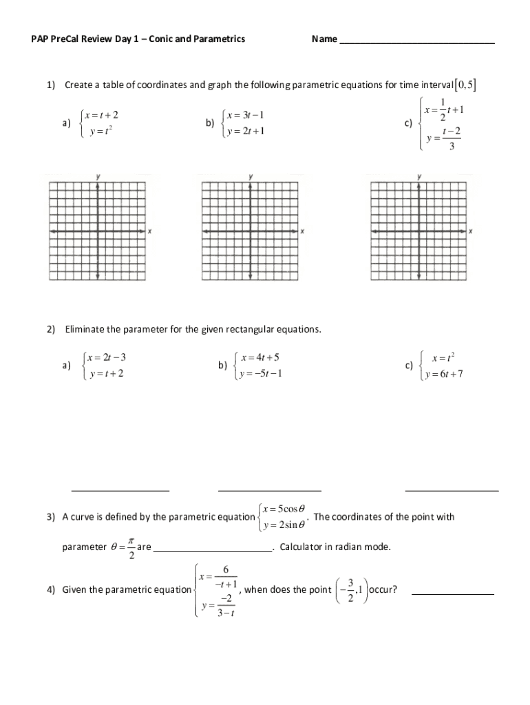 Fillable Online Pre-Calculus Worksheet Day 2 Fax Email Print - pdfFiller