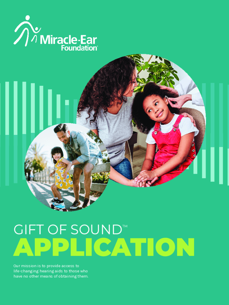 Fillable Online Miracle-Ear Foundation Gift of Sound Hearing Aid Program Fax Email Print - pdfFiller