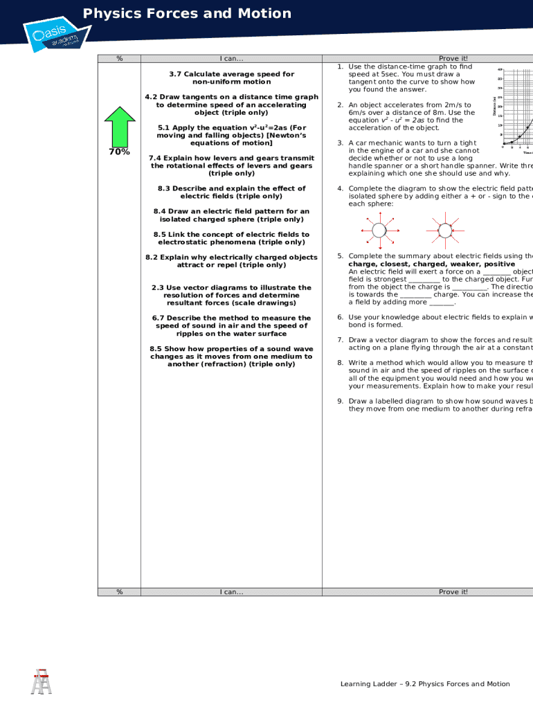 Physics Forces and Motion, Static and Space Doc Template | pdfFiller