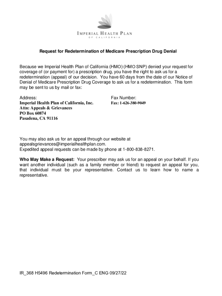Fillable Online Medicare Pharmacy Appeal Form Fax Email Print - pdfFiller