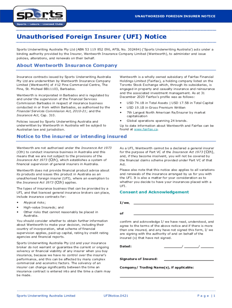 Fillable Online SUA UFI Form 20210427 - Final Fax Email Print - pdfFiller