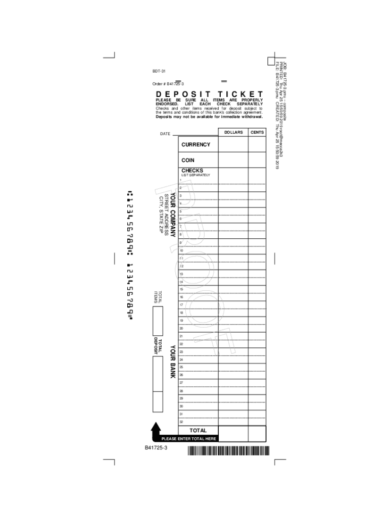 Fillable Online How to Fill Out a Checking Deposit Slip Fax Email Print ...