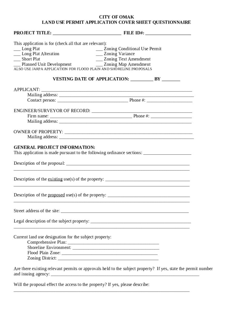 s, Permits, and ApplicationsOmak Washington Doc Template | pdfFiller