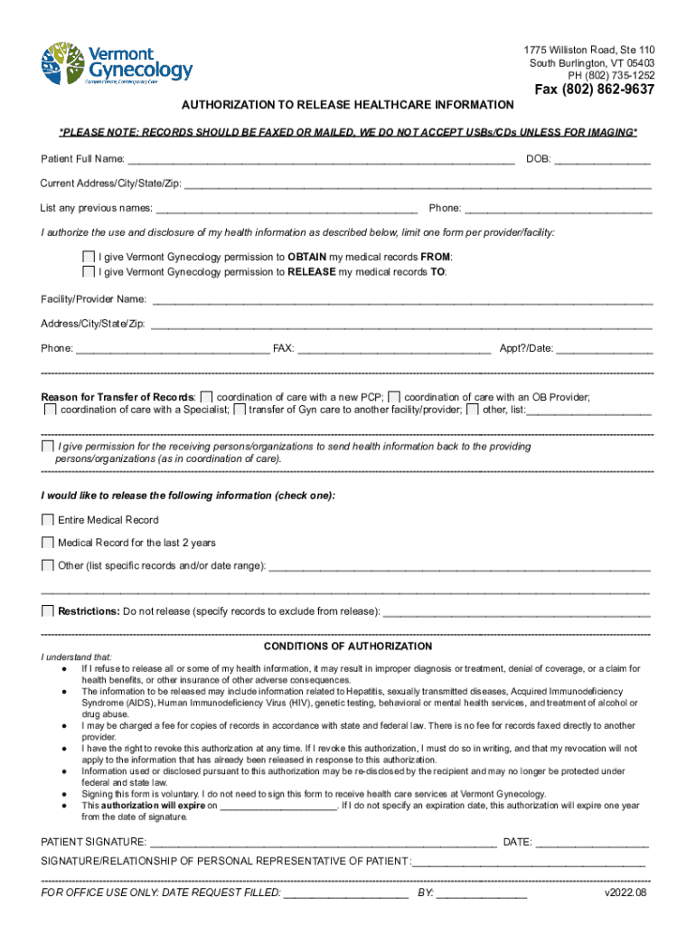 Fillable Online Patient Forms and Surgery Information Fax Email Print ...