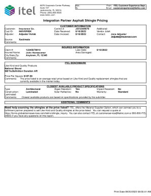 Fillable Online ITEL Laboratories, Inc. - The Science of Fair ...