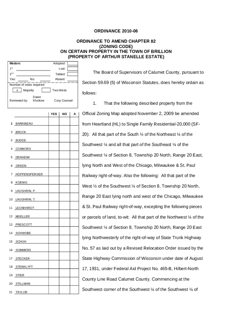 ORDINANCE 199- Doc Template | pdfFiller