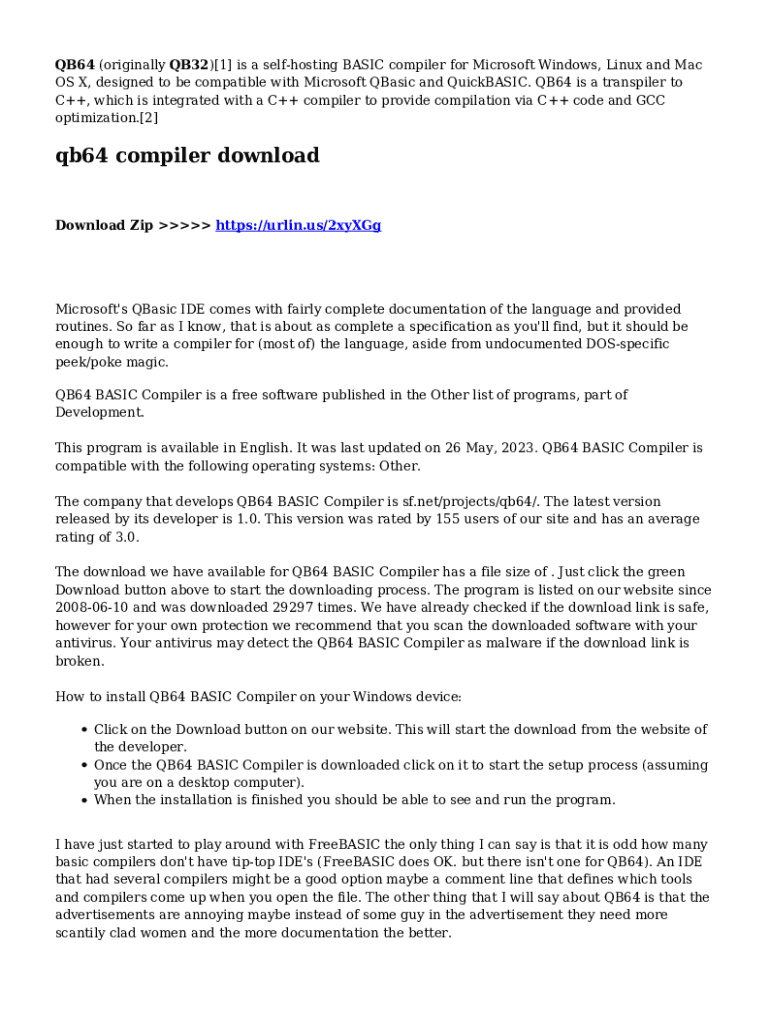 Fillable Online QB64 statements are constructed usingand the Fax Email ... Fillable Online QB64 statements are constructed usingand the Fax Email ...