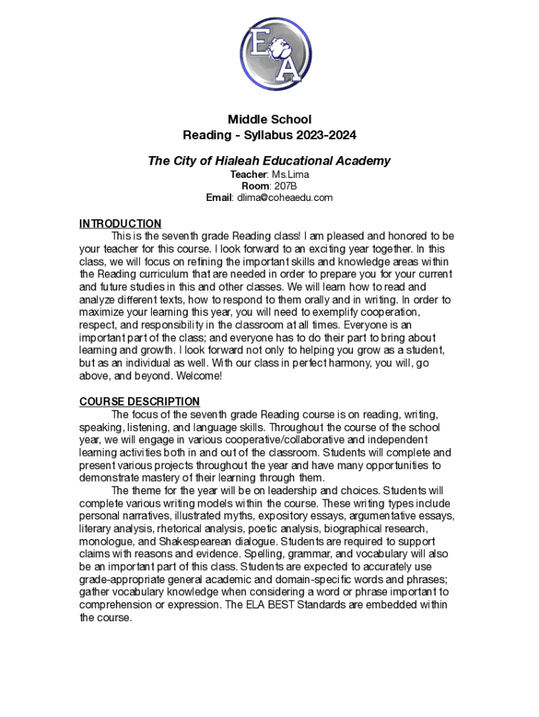 Fillable Online City of Hialeah Education Academy - High Schools Fax ...