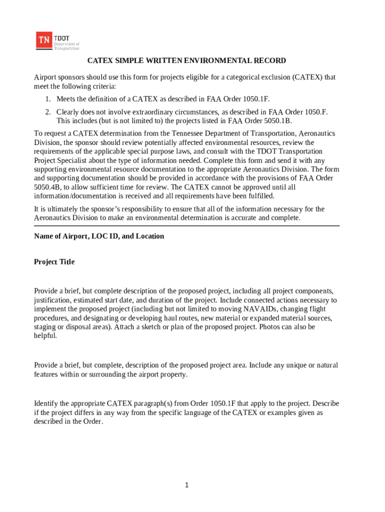 Documented CATEX for ARP Standard Operating ... Doc Template | pdfFiller