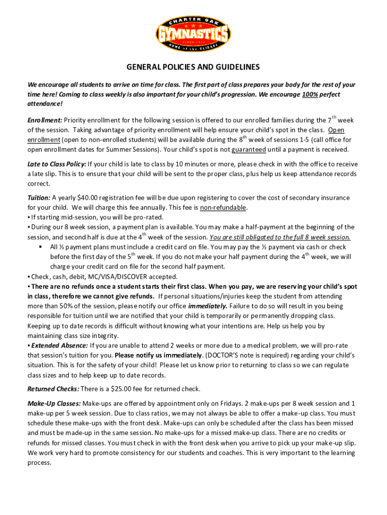Fillable Online We encourage all students to arrive on time for class Fax Email Print - pdfFiller