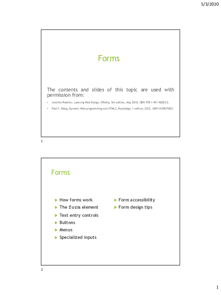 Fillable Online Microsoft PowerPoint - Forms-Lecture1.pptx Fax Email Print - pdfFiller
