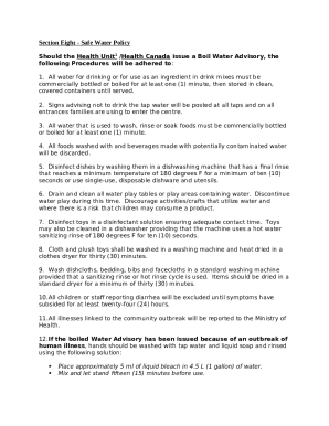 Guidance for Issuing and Rescinding Boil Water Advisories ... Doc ...