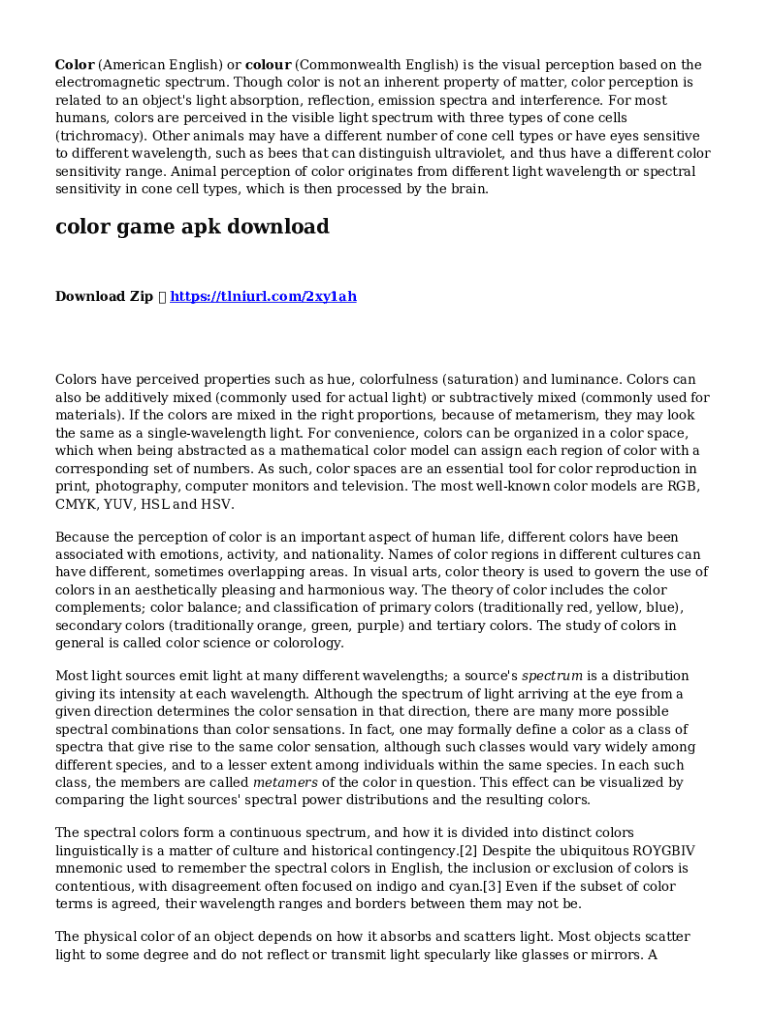 Fillable Online Color Game Apk Download Fax Email Print - pdfFiller