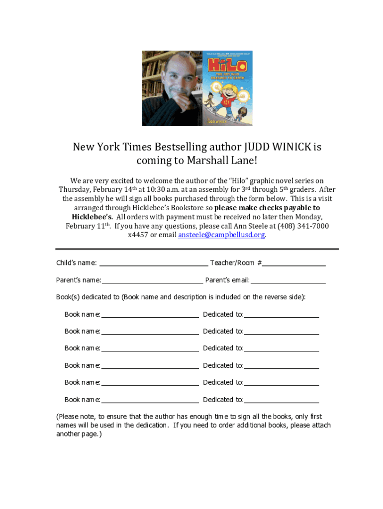 Fillable Online mlane campbellusd Hilo Book 9: Gina and the Last City ...