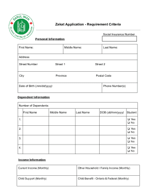 Fillable Online Social Insurance Number: Required documents Fax Email ...
