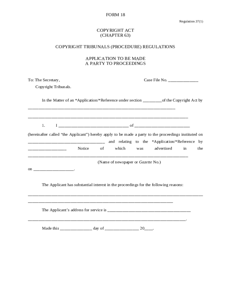 CT 18 Doc Template | pdfFiller