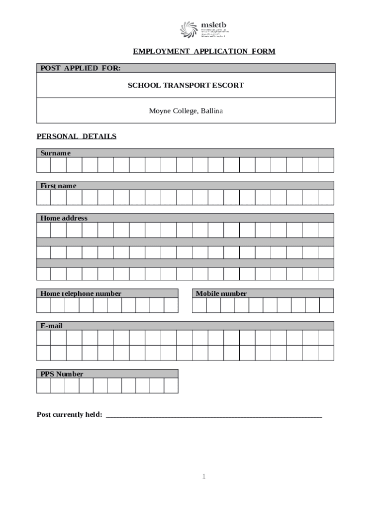 Transportation / Students & Parents Doc Template | pdfFiller