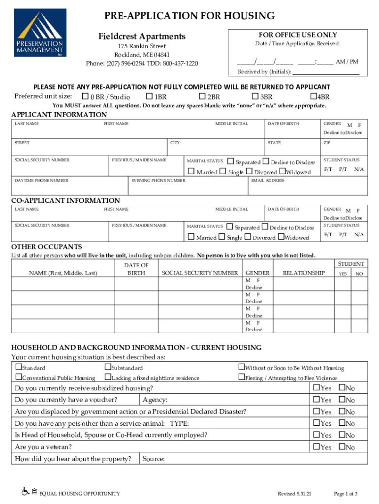 Fillable Online Section 8 Housing Choice Voucher (HCV) Fax Email Print ...