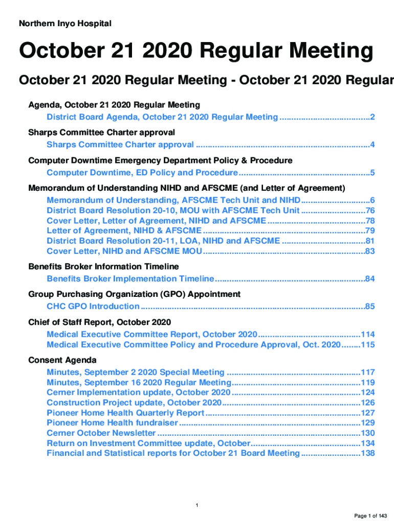 Fillable Online Northern Inyo Healthcare District: Bishop Hospital Fax ...
