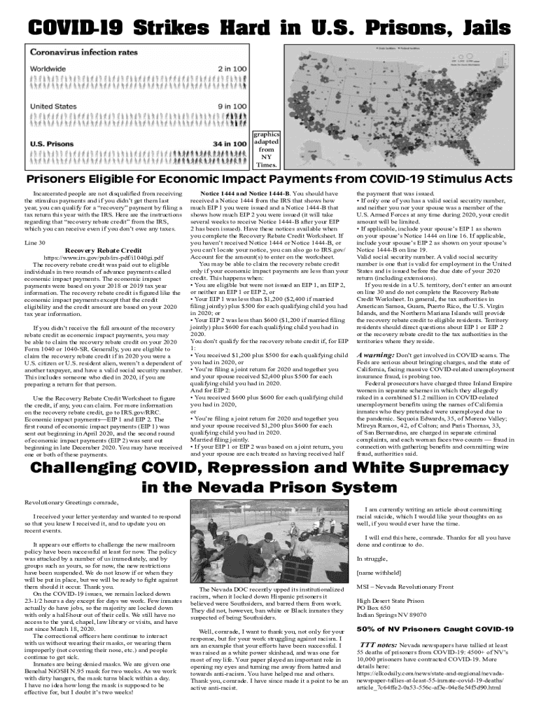 Fillable Online Do People In Prison Qualify For Stimulus Check Payments ...