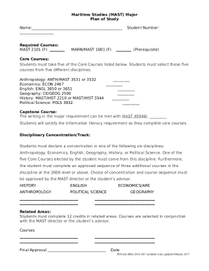 Maritime Studies - MAST 2023-2024 Transfer Course Sheet Doc Template ...