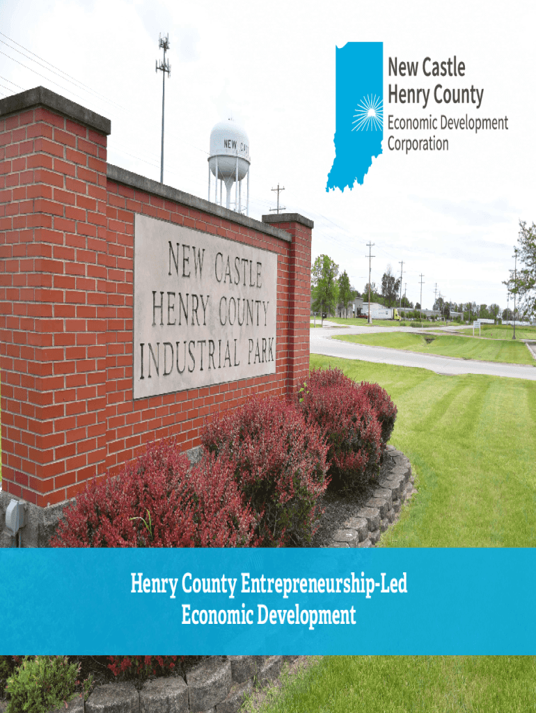 Fillable Online Entrepreneur-Led Economic Development: A New Strategy ...