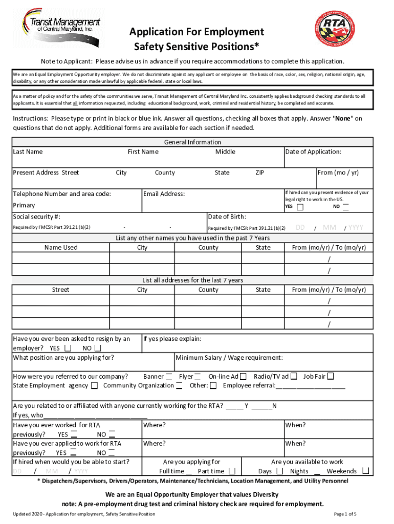 Fillable Online RTA Application.xlsx Fax Email Print - pdfFiller