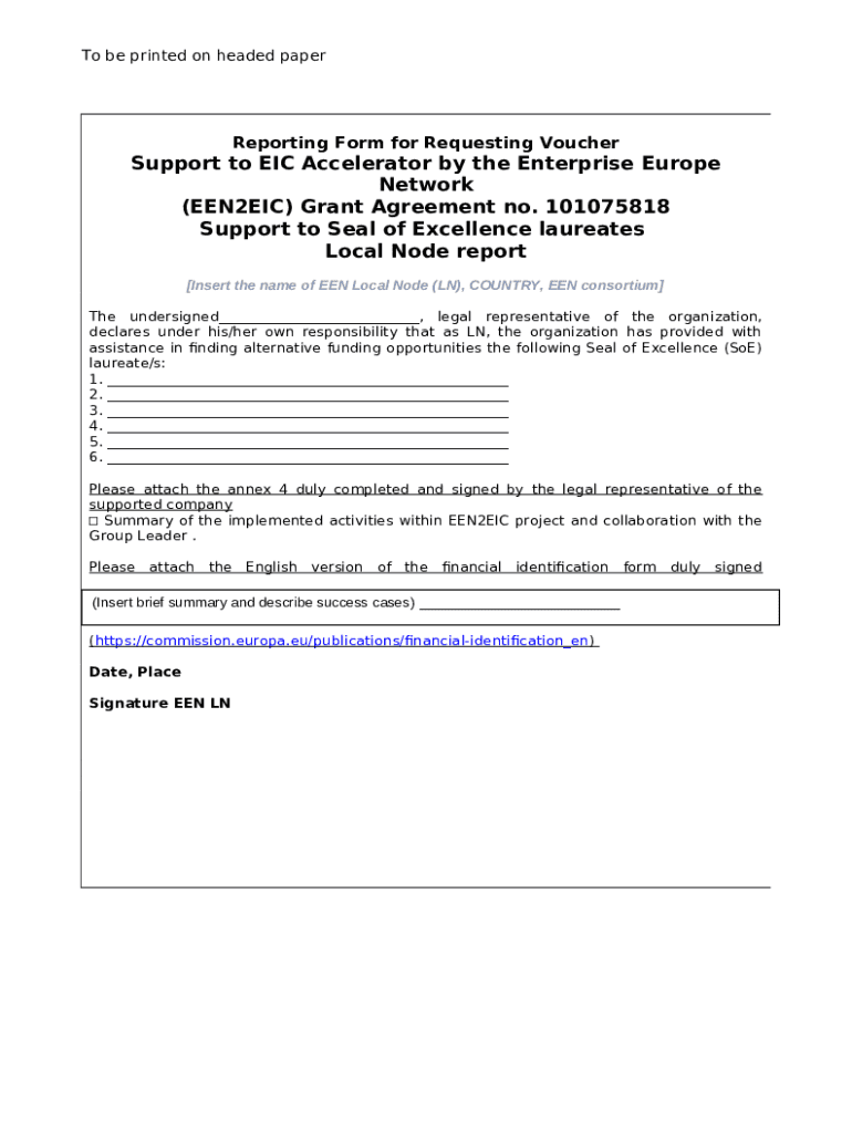 EIC Frequently asked questions - European Innovation Council Doc Template | pdfFiller