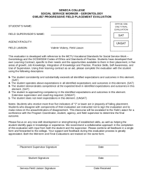 final evaluation signatures Doc Template | pdfFiller